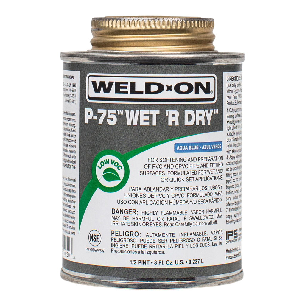 Weld-On PVC Primer - P-75 Wet 'R Dry – Pool Geek