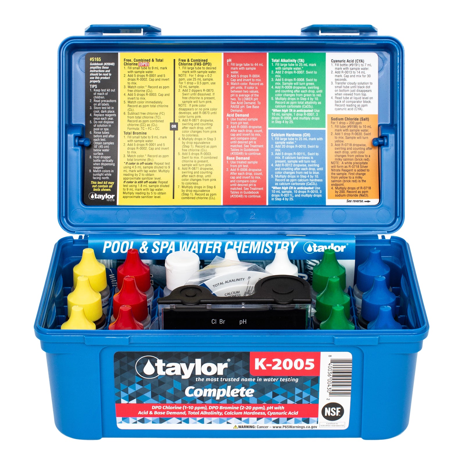 Taylor K-2005 Complete (High) Test Kit – Pool Geek