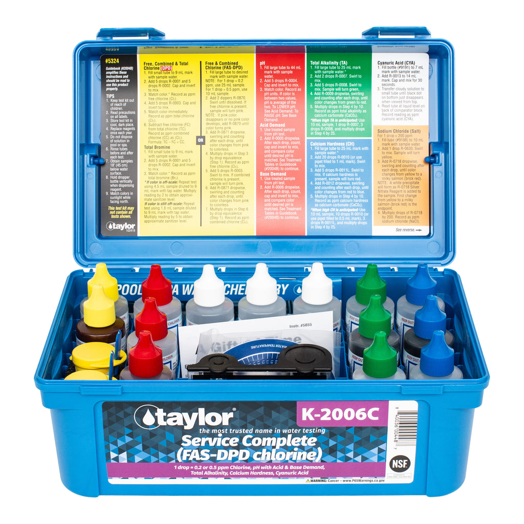 Taylor K-2006C Complete (FAS-DPD Chlorine) Test Kit – Pool Geek