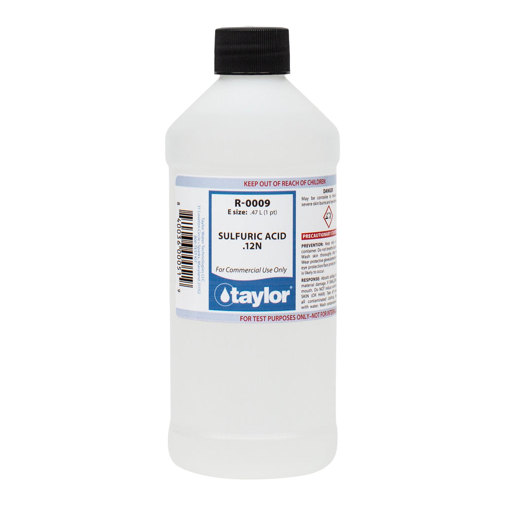 Taylor R-0009 Sulphuric Acid .12N – Pool Geek